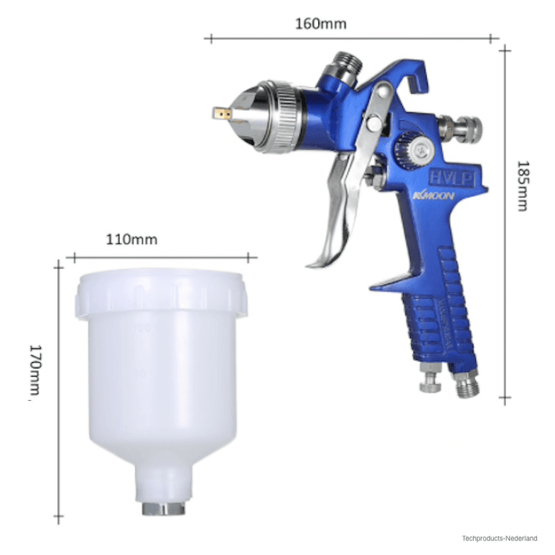 Professionele HVLP verfspuit pistool 1.4 mm. - Techproducts